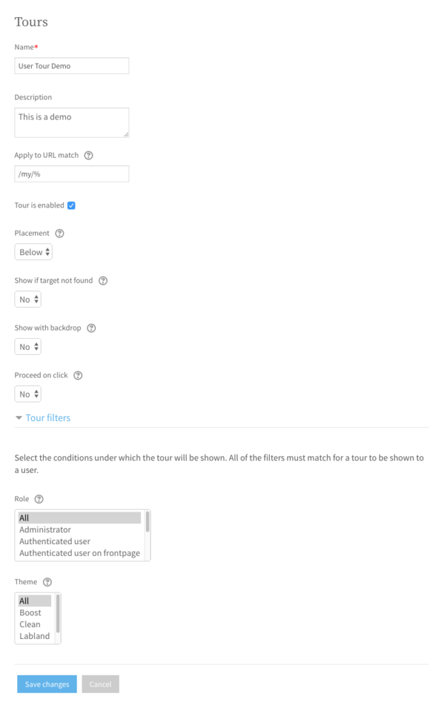 How to setup a user tour in Moodle - eLearning Themes