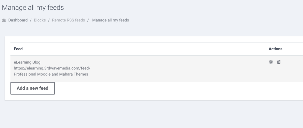 How to add an external blog feed to your Moodle site - eLearning Themes