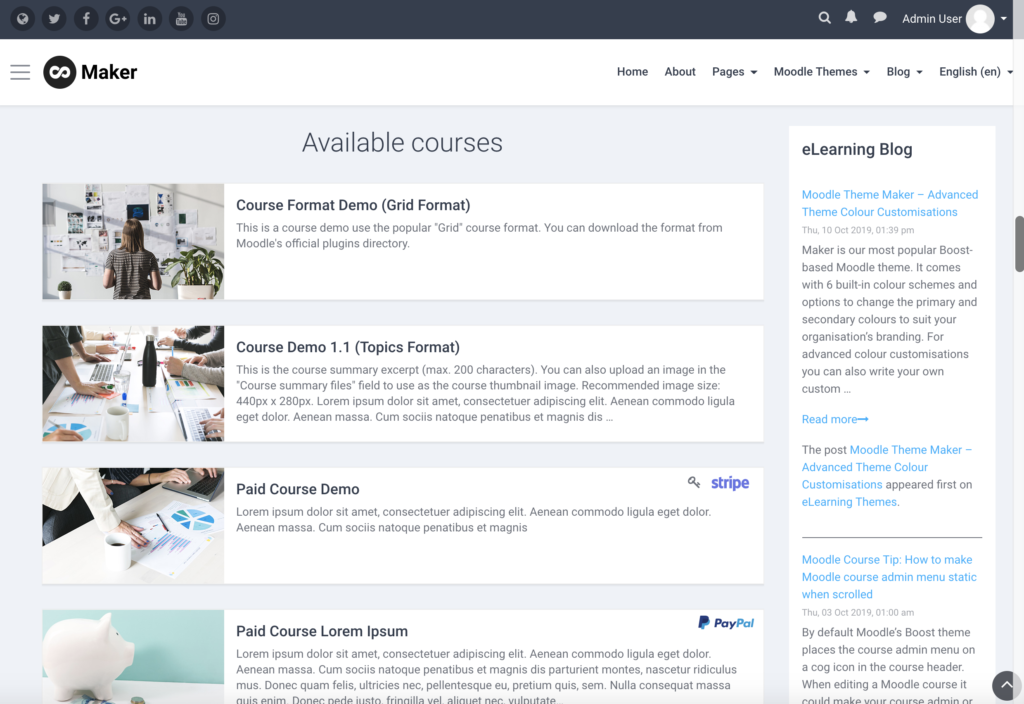 Moodle Boost and Boost-based Themes - How To Display Side Blocks On The ...