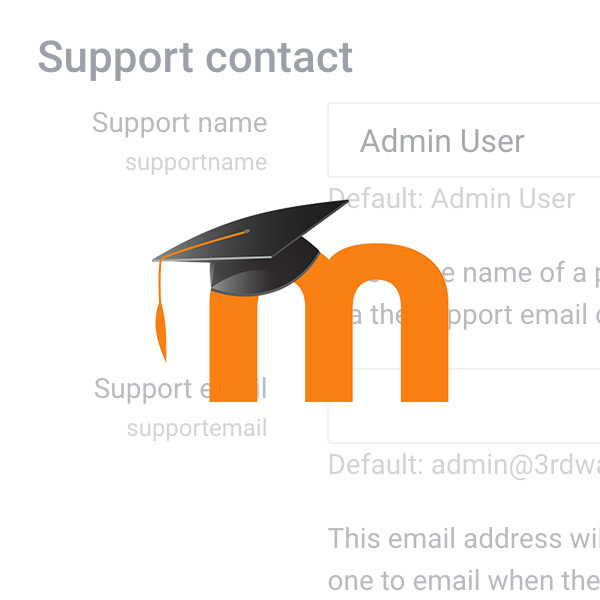 How To Add A Support Email To Your Moodle Site - eLearning Themes