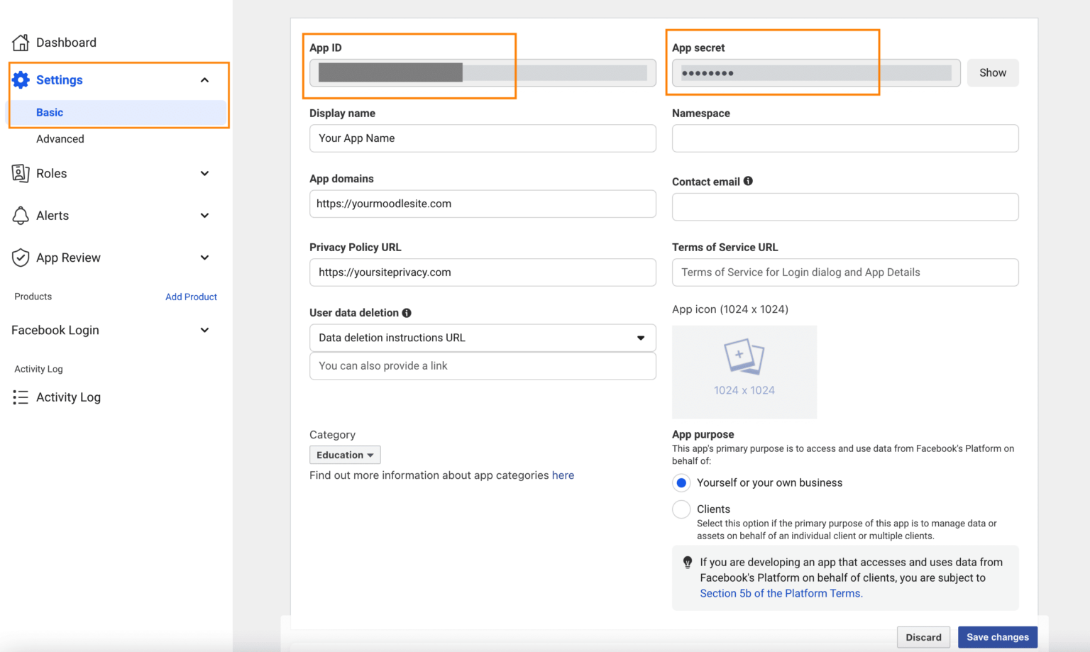 How To Add Facebook Login To Your Moodle Site - eLearning Themes