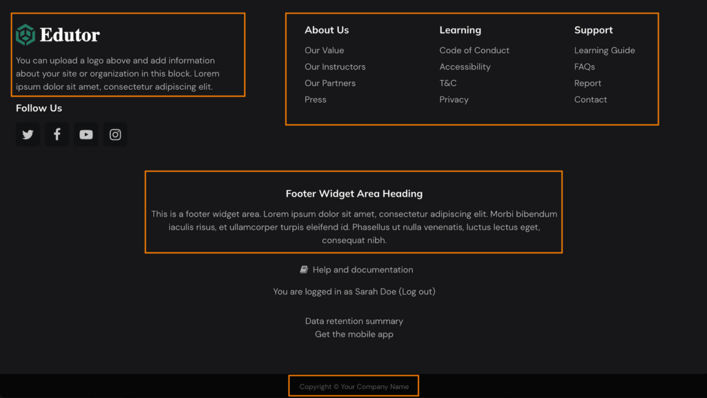 Edutor - A Premium Moodle Theme Based On Boost (Main Features ...