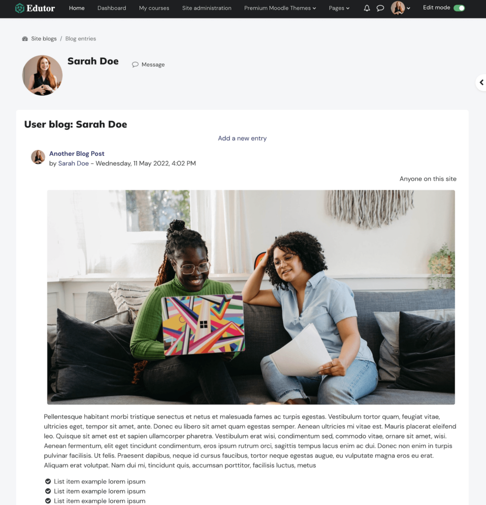How To Add A Responsive Custom Menu In Moodle Elearning Themes