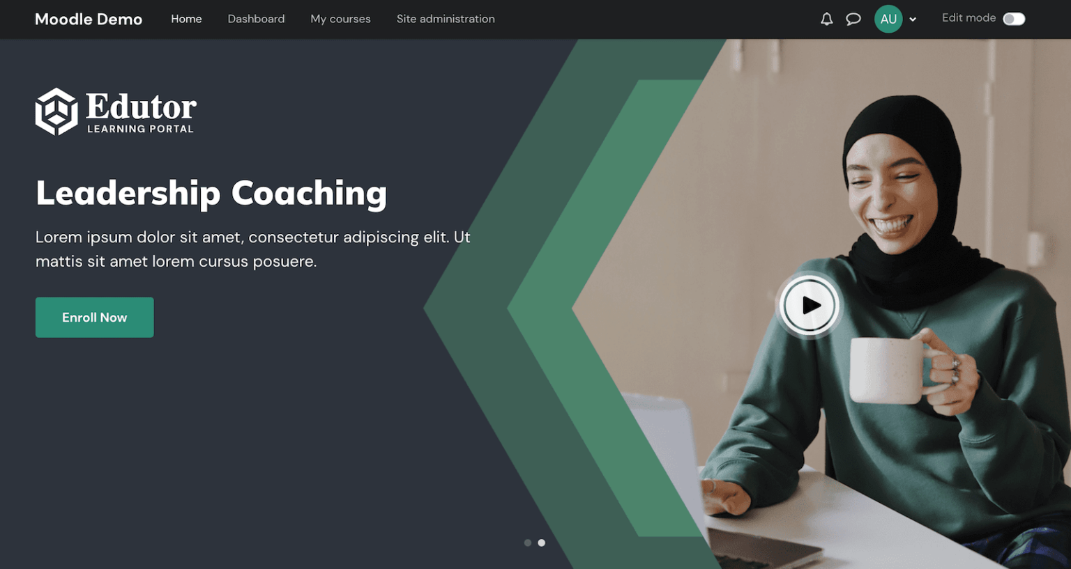 Moodle Theme Edutor – How To Use The Hero Section To Captivate Learners ...