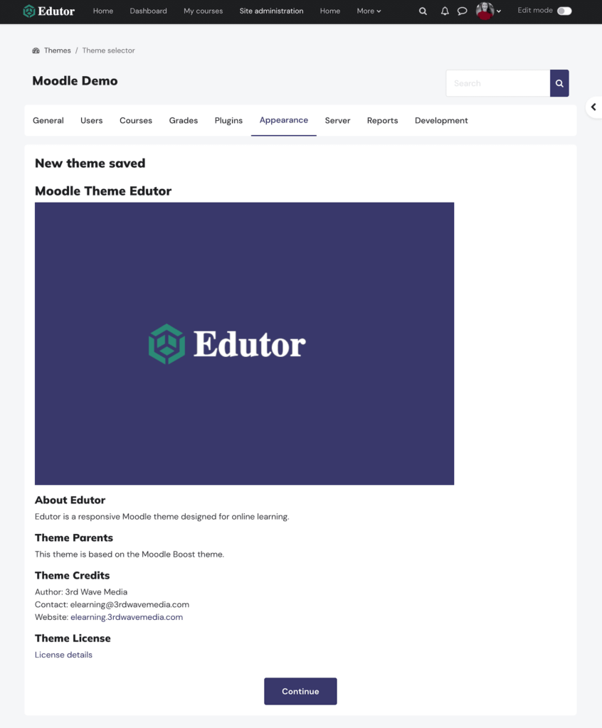 How to Install the Edutor Theme for Moodle 5 and 4 – Step-by-Step Guide