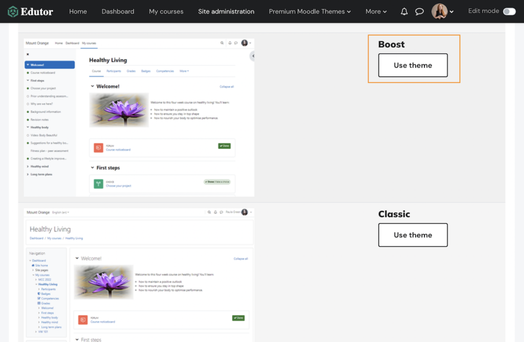 How To Upgrade Premium Moodle Themes - eLearning Themes