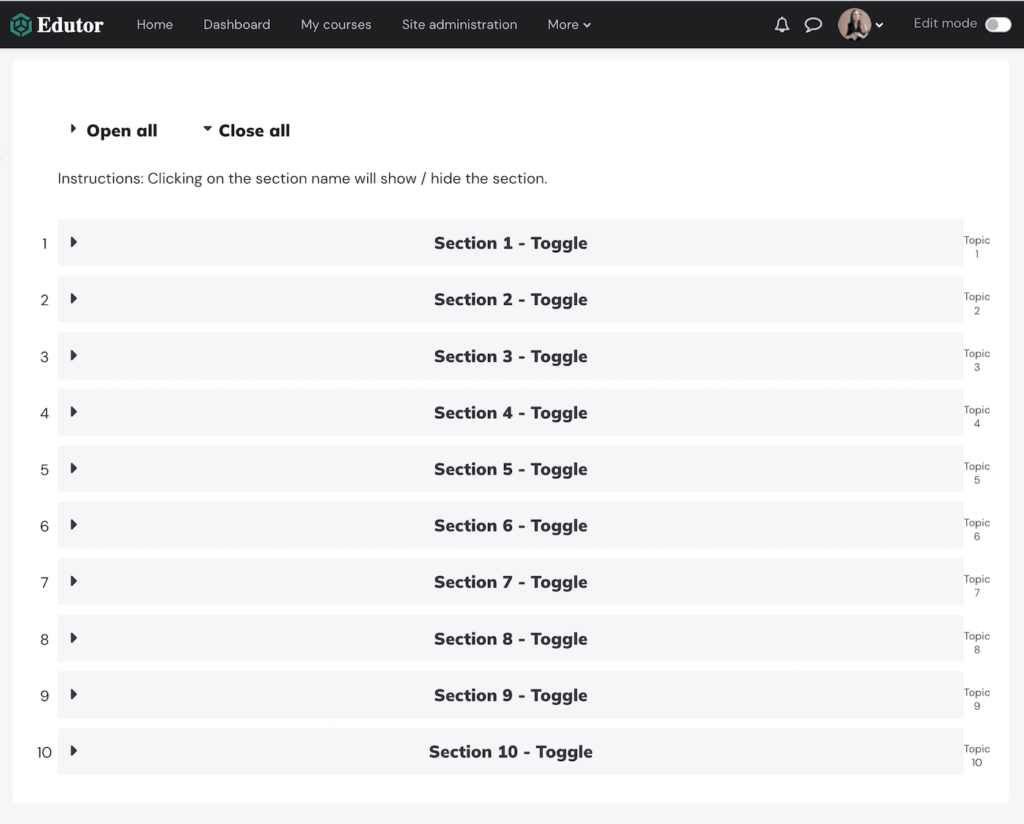 Top 3 Free Course Format Plugins For Your Moodle Site Elearning Themes