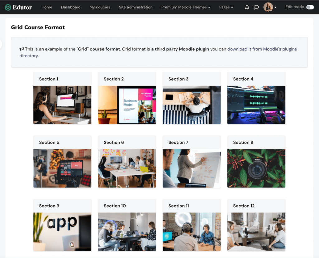 Top 3 Free Course Format Plugins For Your Moodle Site Elearning Themes