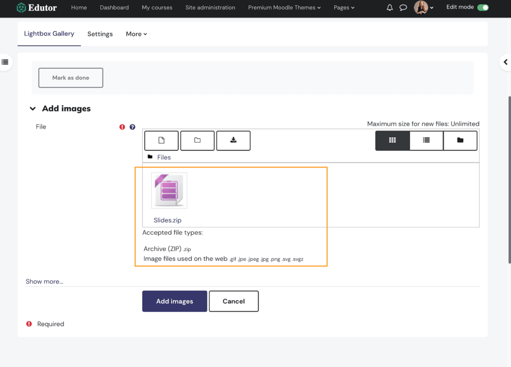 How To Add Powerpoint Slides To Your Moodle Course Using The Lightbox