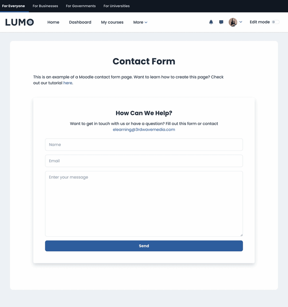 Lumo – Modern Moodle 5 Theme | For Universities, Businesses & Government